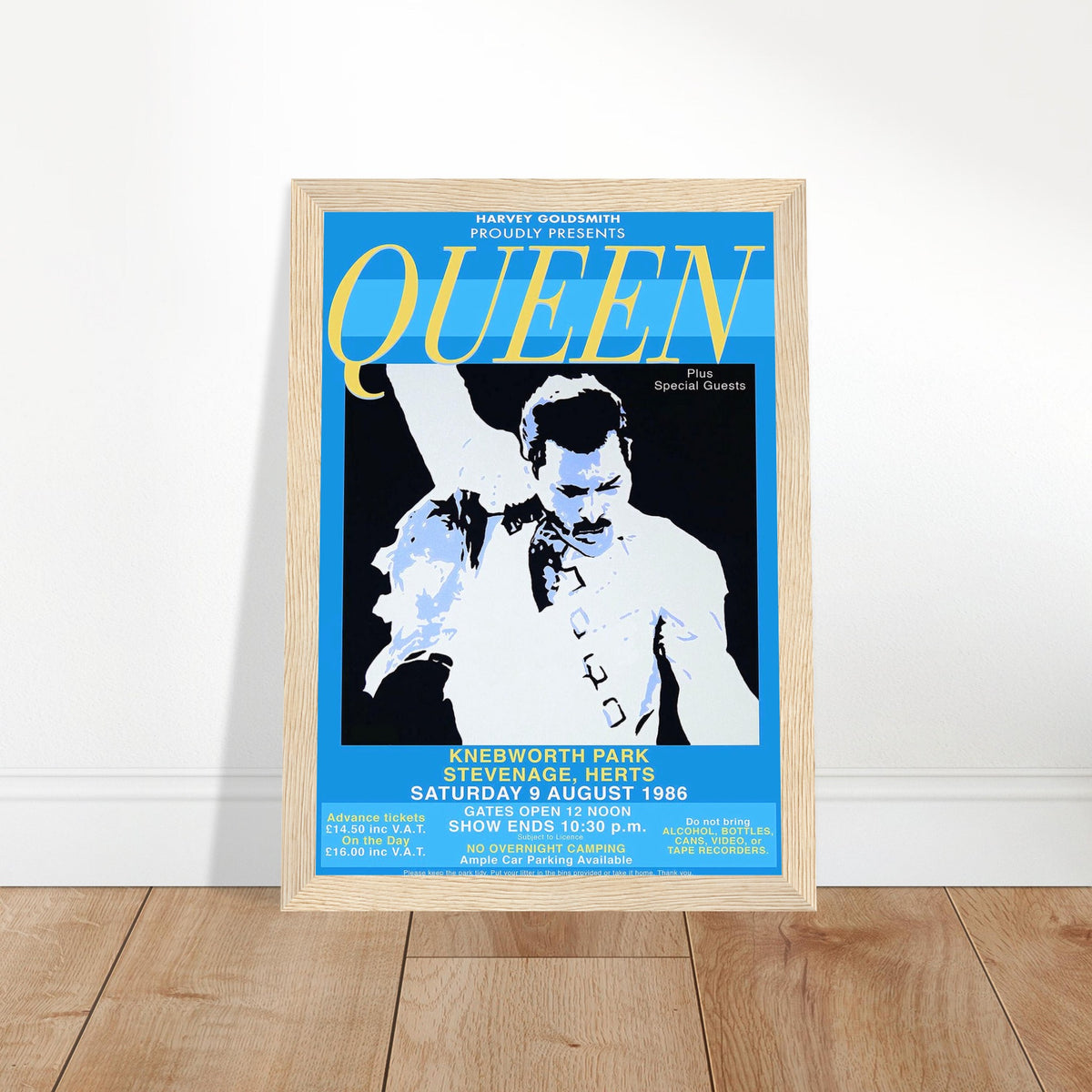 Queen Vintage Poster Reprint on Premium Matte Paper – Posterify